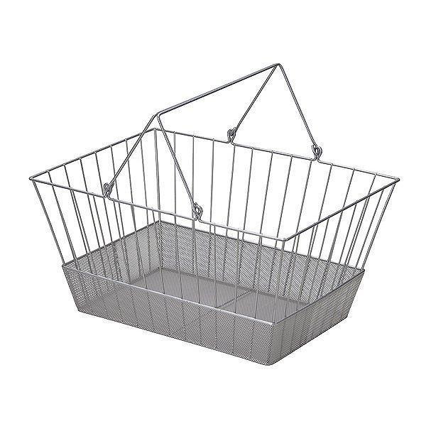 【返品種別A】□「返品種別」について詳しくはこちら□※手作りのためサイズや色合いに若干の誤差が生じる場合があります。◆インテリアに馴染むワイヤーバスケットです。◆「見せる収納」としてお部屋に置くだけで様になります。◆食品・日用品ストック、キ...