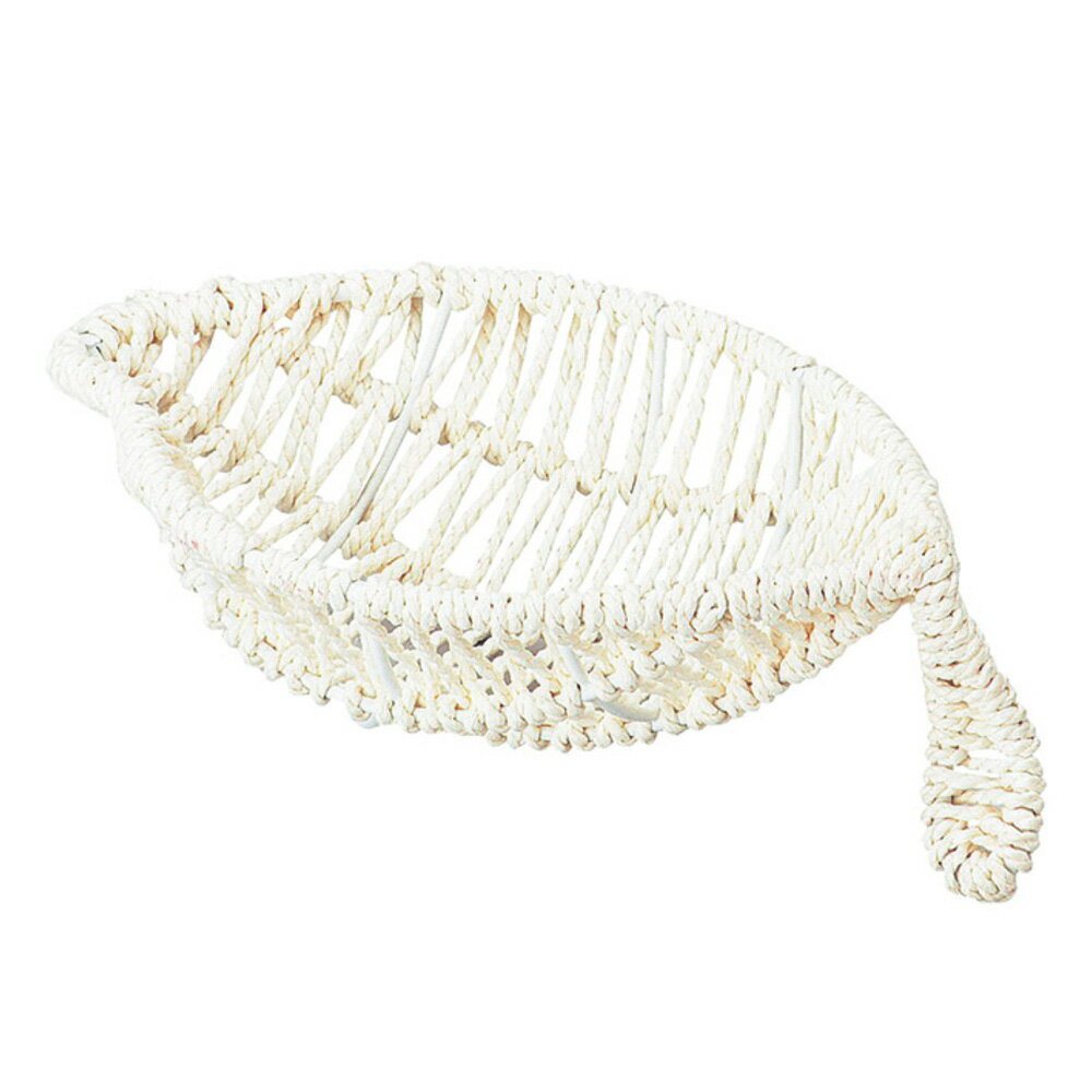 【返品種別A】□「返品種別」について詳しくはこちら□※ハンドメイド調商品のため、若干のサイズの誤差、歪み、傷やほつれ等がある場合があります。◆コロンとカワイイ葉っぱのバスケットです。◆ざっくり編まれているので通気性が良くなっています。◆ペー...