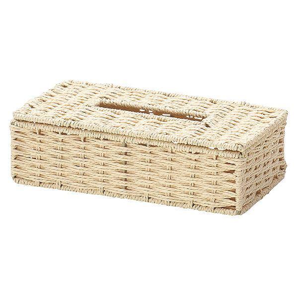【返品種別A】□「返品種別」について詳しくはこちら□◆縄状の紙を編み上げたペーパー素材のティッシュケースです。◆心地よい柔らかな手触りでナチュラルな空間を演出します。◆軽くてシンプルなので、普段使いにぴったりです。◆片面開きの蓋をかぶせるだ...