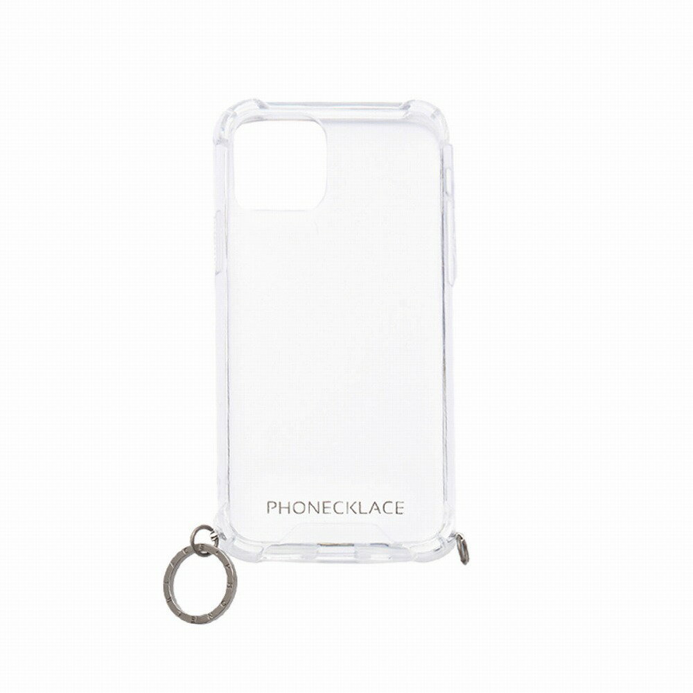 【返品種別A】□「返品種別」について詳しくはこちら□2020年12月 発売※対応機種をお確かめの上、ご購入ください。◆PHONECKLACE「ストラップ用リング付きクリアケース」は、スタイリッシュなチャームが付いていて、ストラップやキーチェ...