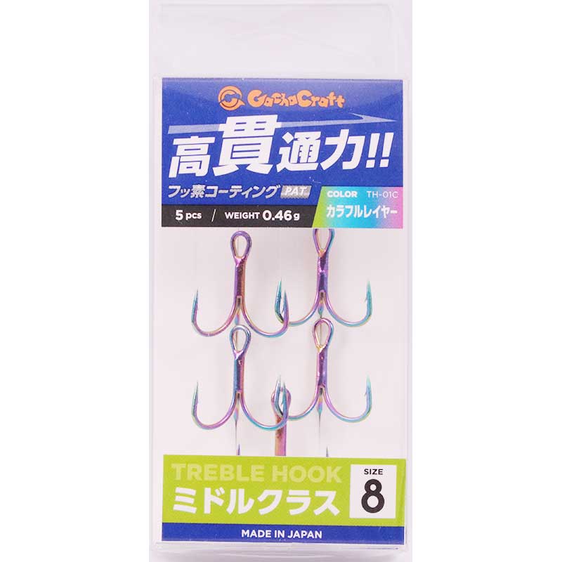 【返品種別A】□「返品種別」について詳しくはこちら□◆高貫通力！　◆本体にフッ素コーティング(FJCコート：PAT)を施し、従来の針角そのままで摩擦抵抗を大幅に軽減。■　仕　様　■サイズ：#8カラー：カラフルレイヤー自重：0.46g入数：5...