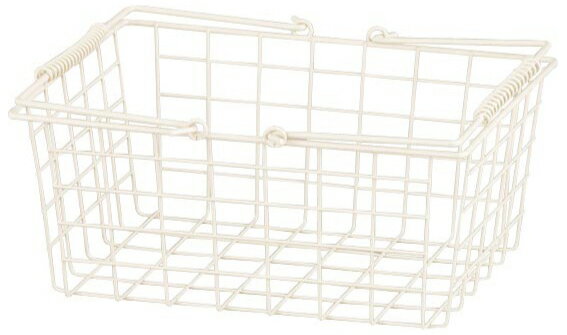 【返品種別A】□「返品種別」について詳しくはこちら□◆シンプルなデザインのワイヤーバスケットです。◆キッチン用品や小物の収納にも重宝します。◆清潔感がありタオルやバスグッズの収納にもぴったりです。◆ハンドル付きなので移動や持ち運びも楽々です...