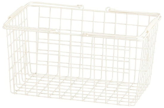 【返品種別A】□「返品種別」について詳しくはこちら□◆シンプルなデザインのワイヤーバスケットです。◆キッチン用品や小物の収納にも重宝します。◆清潔感がありタオルやバスグッズの収納にもぴったりです。◆ハンドル付きなので移動や持ち運びも楽々です...