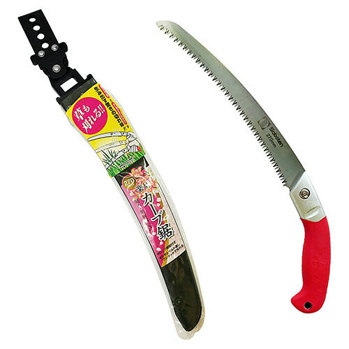 【返品種別B】□「返品種別」について詳しくはこちら□◆カーブ鋸はその形状から対象物に対して刃が自然に食い込んでいきますので効率良く枝を剪定することができます。◆鋸がケースから抜けにくいロック機能付鋸ケースです。◆アサリ無し加工刃ですので切口...