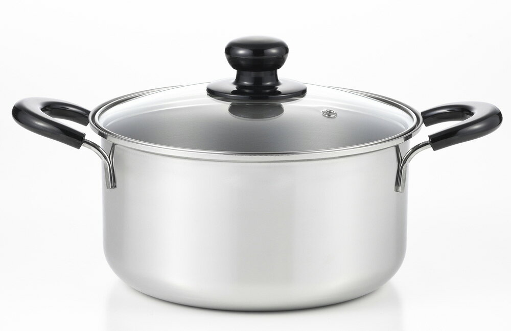 【返品種別A】□「返品種別」について詳しくはこちら□◆調理具合が分かるガラス蓋付き、丈夫でサビにくいステンレス製両手鍋◆ハンドルの取り付けにワイヤー金具を使用しているので、汚れが溜まりにくく、ハンドルが熱くなりにくい◆カレーやシチューなどの...