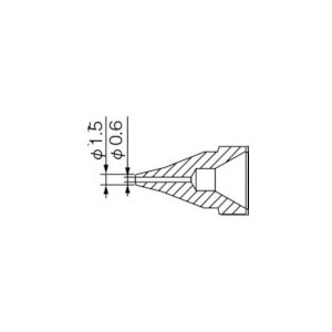 【返品種別B】□「返品種別」について詳しくはこちら□◆ノズル内径0.6mmです。■　仕　様　■内径：0.6mm外径：1.5mm絶縁仕様：1000V欧州規格IEC60900：適合品[N6101ハツコウ]トラスコ中山アウトドア＞DIY・工具＞電...