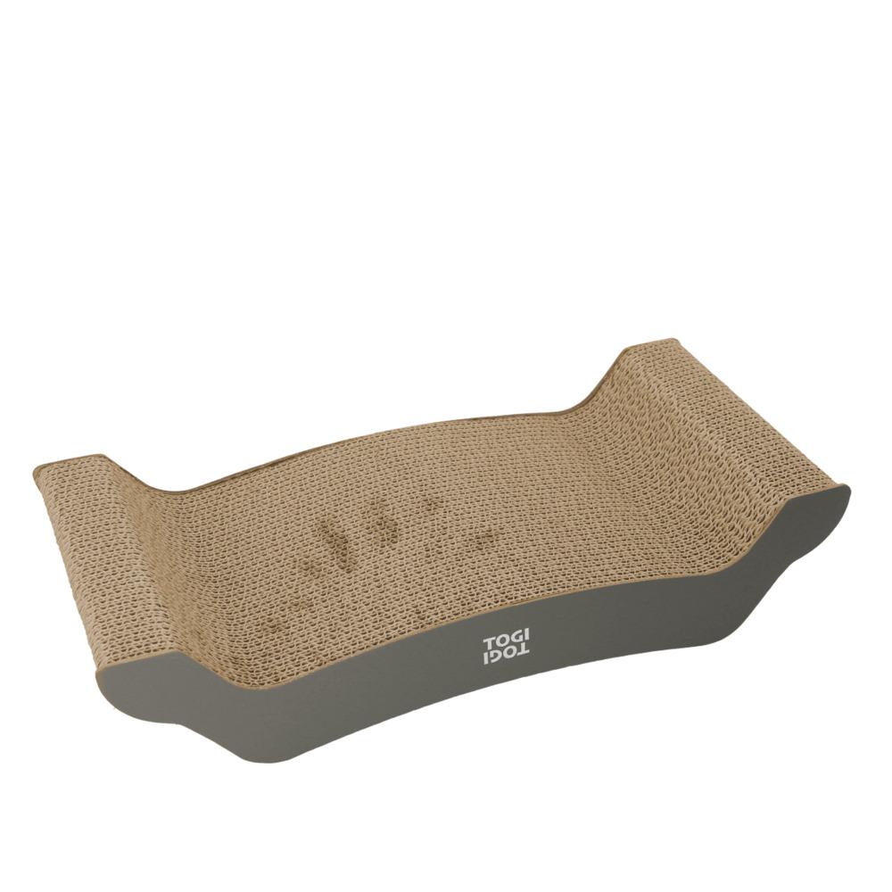 【返品種別A】□「返品種別」について詳しくはこちら□◆レザー調ならではの上質な仕上がり◆両面使えてエコな爪研ぎ◆傷の目立たないエンボス加工の合皮を使用◆ひっくり返してガラッと変わる、猫ちゃんを飽きさせない形状■　仕　様　■サイズ(約)：幅4...