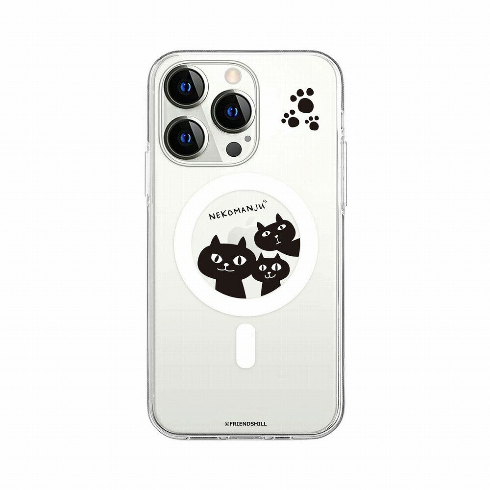 【返品種別A】□「返品種別」について詳しくはこちら□2023年10月 発売※対応機種をお確かめの上、ご購入ください。※画像は使用イメージです。◆「ネコマンジュウMagSafe対応クリアケース」は、「ネコマンジュウ」公式ライセンスのMagSa...