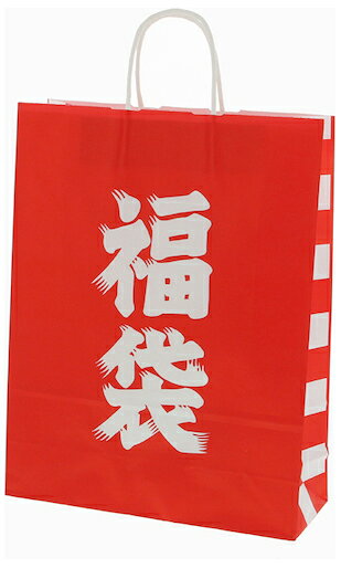 【返品種別B】□「返品種別」について詳しくはこちら□◆マチの市松模様でおなじみの、定番の福袋です。◆縦長のスタンダードサイズ。◆手紐：丸紐白◆入数：50枚◆表は白、内側はクラフトのリバーシブルペーパーを使用した紙袋です。◆内側のクラフトの色...