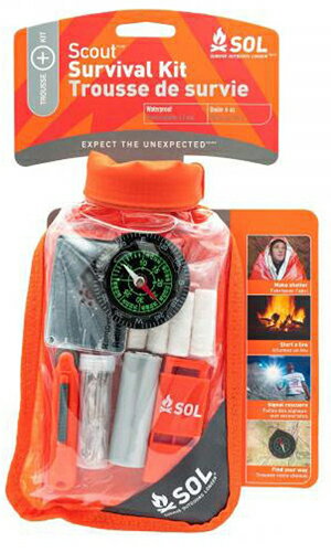 【返品種別A】□「返品種別」について詳しくはこちら□◆SOL スカウトは緊急時に暖をとるサバイバルブランケットや着火剤、居場所を知らせるホイッスル、ミラーなど 9つの道具を防水のケースにセットされているアイテムです。◆昨今自然災害が頻発して...
