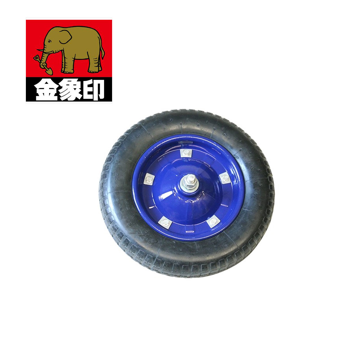 【返品種別B】□「返品種別」について詳しくはこちら□◆一輪車の取り替え用パンクレス車輪(タイヤ、ホイルが一体になっている物)。◆車輪両側ネジ止め式。■　仕　様　■車輪径：365mmタイヤ幅：76mm車軸(シャフト)長さ：170mm車軸(シャ...