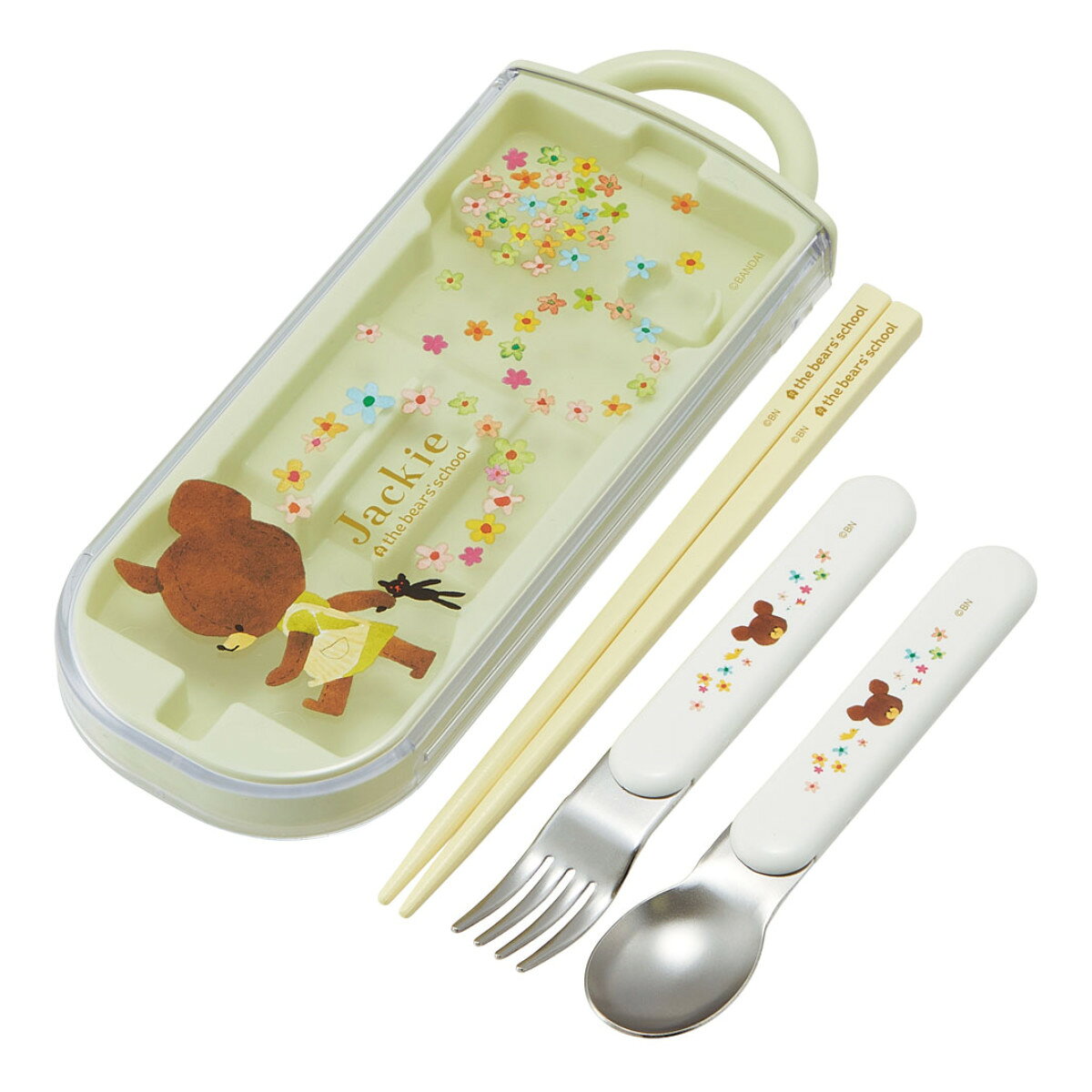 【返品種別A】□「返品種別」について詳しくはこちら□食洗機対応のスライド式で開けやすいトリオセット◆人気キャラクターのお箸・フォーク・スプーン・ケースのセットです。◆指を掛けてスライドできるケースなので、小さなお子様でも簡単に開閉することが...