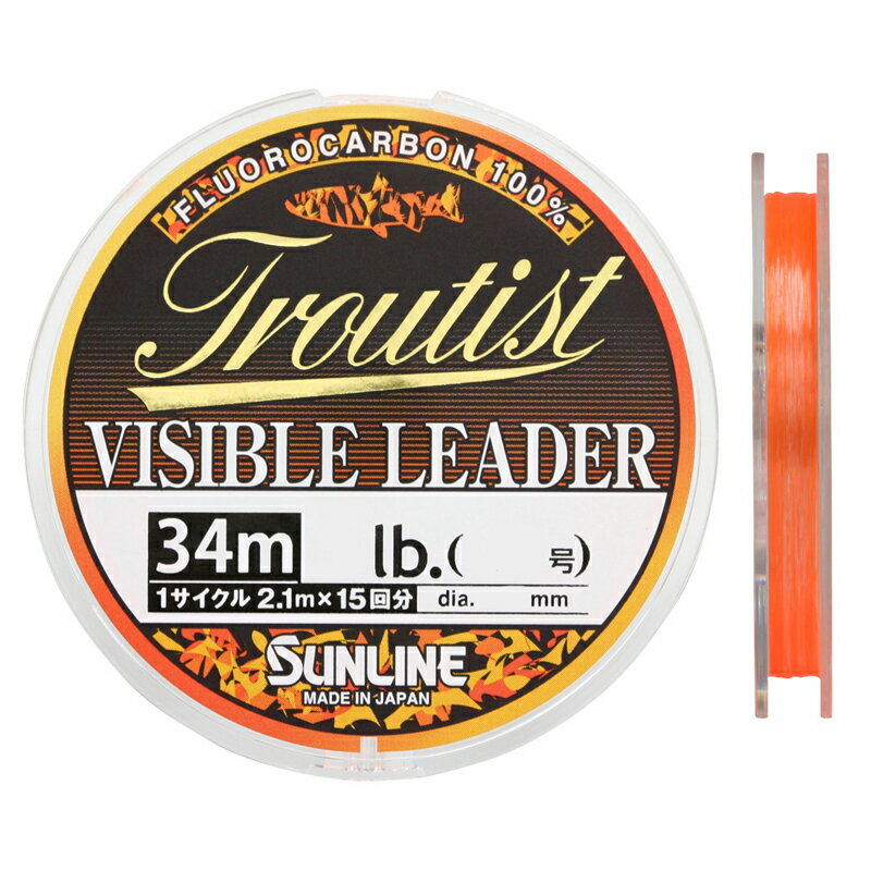 【返品種別A】□「返品種別」について詳しくはこちら□2023年02月 発売◆見えるから仕掛けられる。◆わずかなトラウトのアタリを「見る」ために自然になじむナチュラルクリア（約110cm）と、視認性に優れたオレンジ（約100cm）を交互に配色...