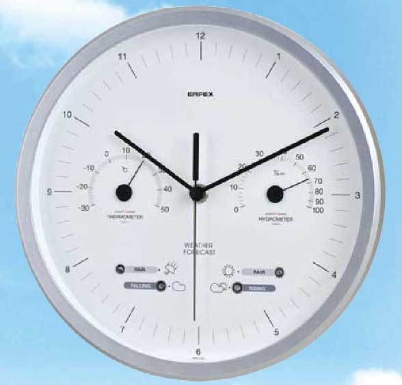 【返品種別A】□「返品種別」について詳しくはこちら□◆LEDランプが明日の天気をキャッチ。照る日、曇る日、生活リズムを刻みます。◆エンペックス最高峰の機械式センサー「スーパーEX」搭載。◆音の静かななめらか秒針。スイープ運針を採用◆強度のあ...