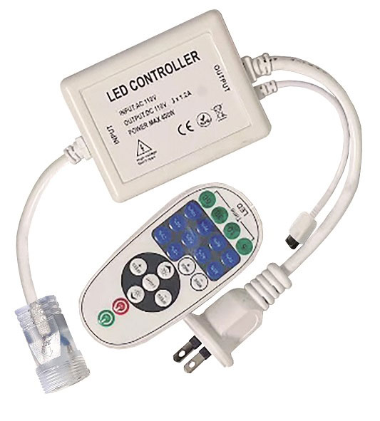 【返品種別A】□「返品種別」について詳しくはこちら□◆LEDロープライト点滅用電源■　仕　様　■電源：AC100V 50/60Hz出力：DC100V 4A(MAX)寸法：電源部幅67×厚さ30mm、全体長さ500mm質量：200g防水機能：...