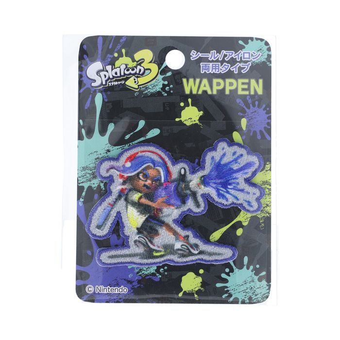 【返品種別B】□「返品種別」について詳しくはこちら□◆スプラトゥーンのシールワッペンです。シール、アイロン接着両用タイプです。■　仕　様　■本体サイズ：(約)横7.5×縦5cm素材…表：レーヨン・ポリエステル 裏：E・V・A系樹脂[TOS0...