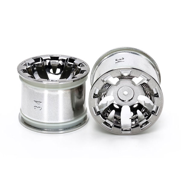 【返品種別B】□「返品種別」について詳しくはこちら□2018年11月 発売※画像はイメージです。実際の商品とは異なる場合がございます。【商品紹介】タミヤ OP.1833 T3-01 リヤワイドピンスパイクタイヤ用クロームメッキホイール2本で...