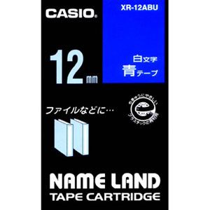 【返品種別A】□「返品種別」について詳しくはこちら□◆ネームランド用リボン 白文字 /青テ−プ■　仕　様　■テープ長：8m白文字 /青テ−プ テープ幅：12mm[XR12ABU]OAサプライ/OA機器＞ラベルライター＞テープカートリッジ＞カ...