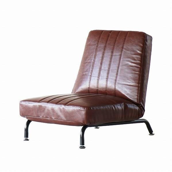 【返品種別A】□「返品種別」について詳しくはこちら□◆14段階の角度調整ギア付きの1Pソファ。■　仕　様　■サイズ(約)：幅550×奥行1020〜710×高さ250〜630(SH220)mm重量(約)：6.8kg素材：合成皮革(PVC)、ポ...