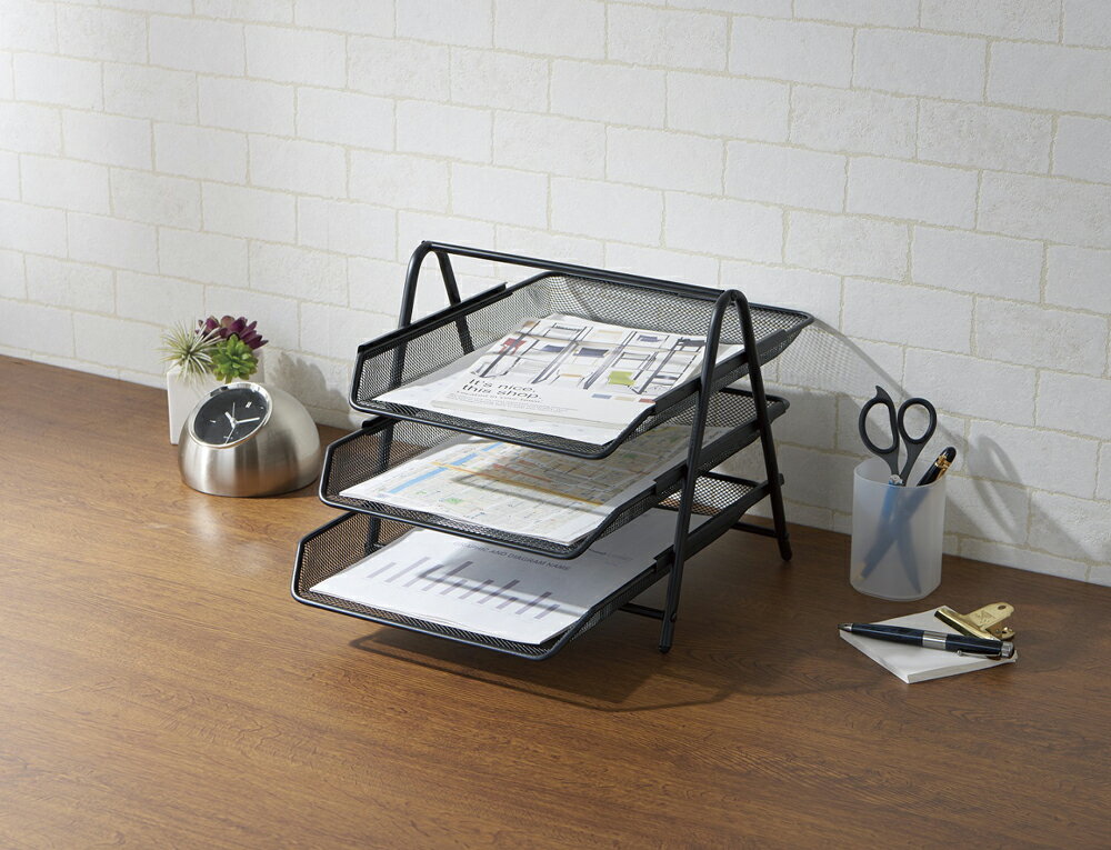 【返品種別A】□「返品種別」について詳しくはこちら□◆A4サイズの書類の出し入れが簡単◆わかりやすく取り出しやすく収納出来ます。◆3段■　仕　様　■サイズ(約)：幅297×奥行355×高さ267mm重量(約)：1080g材質：フレーム スチ...