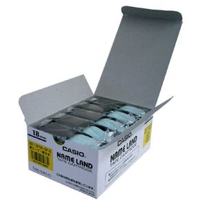 【返品種別A】□「返品種別」について詳しくはこちら□2013年02月 発売◆ネームランド用リボン 黄/黒文字 5本入◆スタンダードテープ■　仕　様　■テープ長：8mスタンダードテープ 黄/黒文字テープ幅：18mm[XR18YW5PE]OAサ...