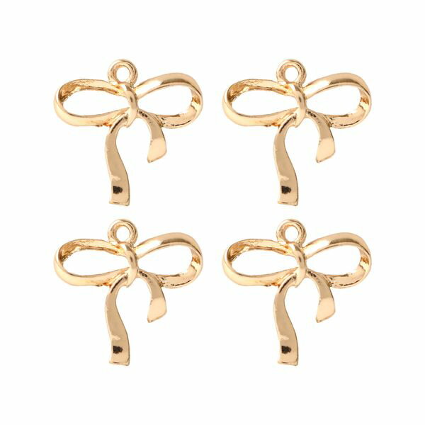 【返品種別B】□「返品種別」について詳しくはこちら□◆お好きなところに付けていただけるかわいいチャームです。■　仕　様　■入数：10個タイプ：リボンAサイズ：W18×H18mm素材：亜鉛合金[A226610エヌビケイ](株)吉田商事アウトド...