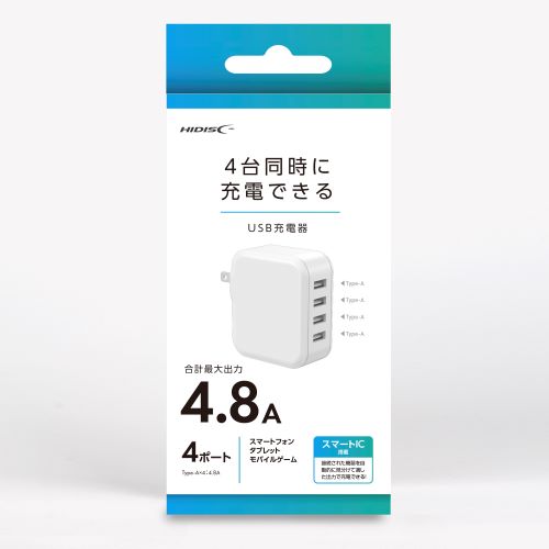 【返品種別A】□「返品種別」について詳しくはこちら□2024年05月 発売メーカー保証期間 6ヶ月◆4台同時に充電できるUSB充電器■　仕　様　■プラグ形状：2P(スイングプラグ)ポート数：Type-A×4本体寸法：H70×D30×W61m...