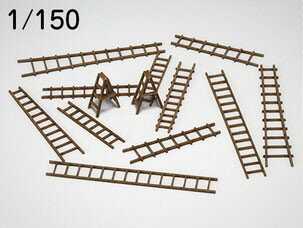 【返品種別B】□「返品種別」について詳しくはこちら□2024年09月 発売※画像は完成イメージです。本製品は着色済みペーパーキットです。※建物は付属しません。【商品紹介】梅桜堂のレイアウト用品、ハシゴセット【1/150スケール】です。カラー...