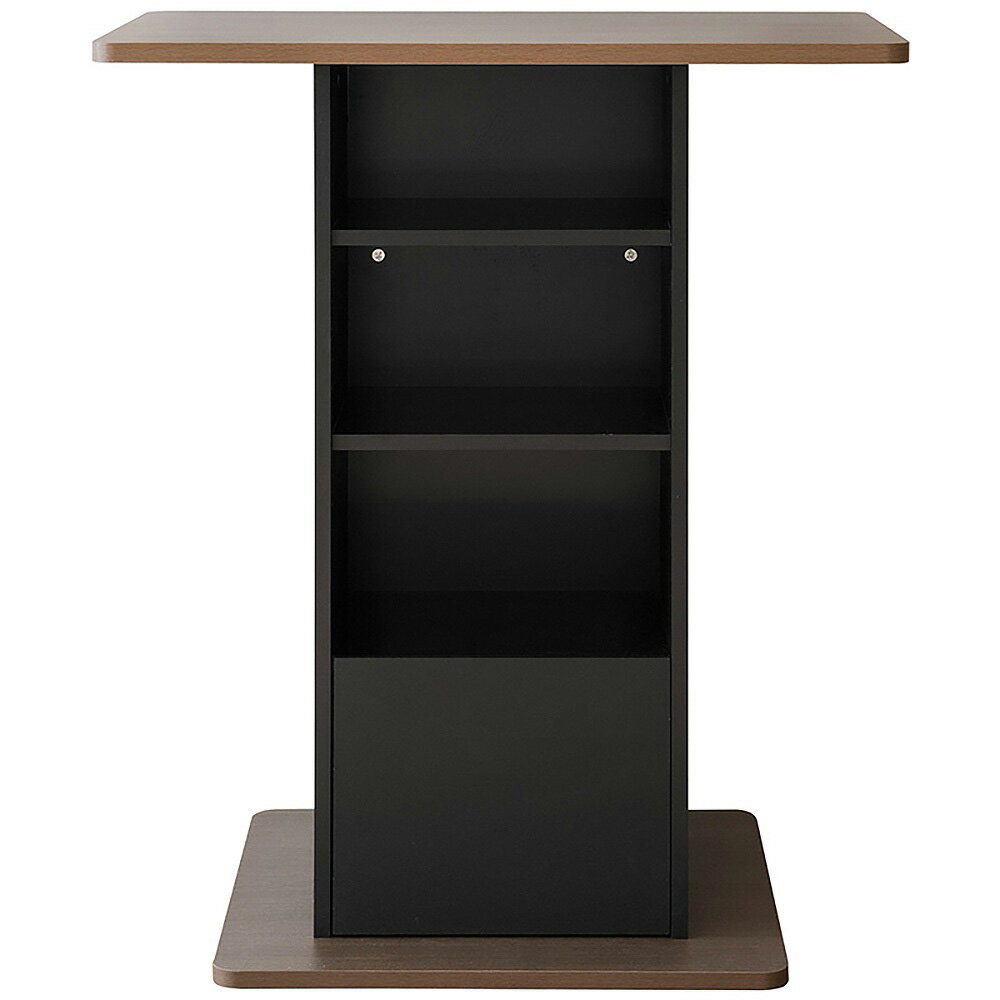 【返品種別A】□「返品種別」について詳しくはこちら□◆ちょっとしたカフェ使いやバータイムにピッタリなバーテーブル『Baron（バロン）』。◆省スペースなコンパクトサイズでリビングやダイニングの空いた空間に置けます。◆天板下には棚の位置を自由...