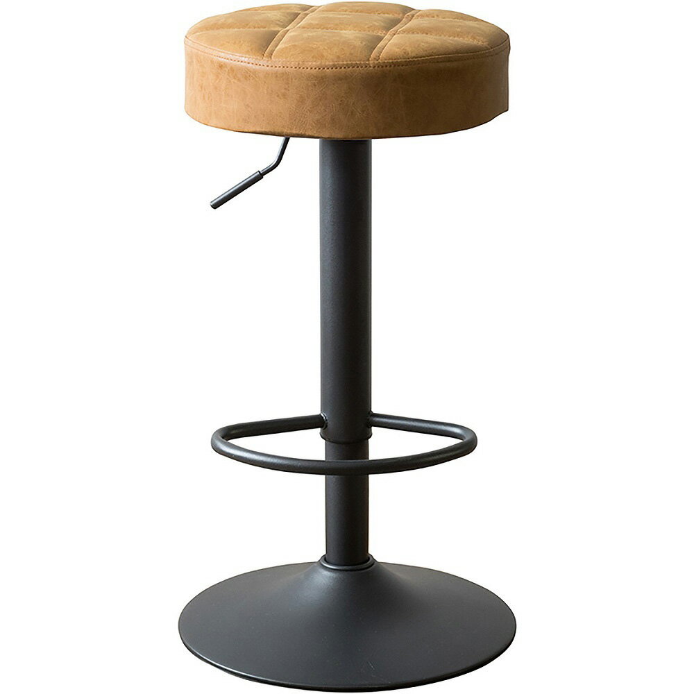 【返品種別A】□「返品種別」について詳しくはこちら□◆趣あるキルティングデザインのレザー座面がおしゃれなラウンドバーチェア『Charma（シャルマ）』。◆360度どこからでも座れるラウンドデザイン、クッション性に優れた座り心地、簡単昇降機能...