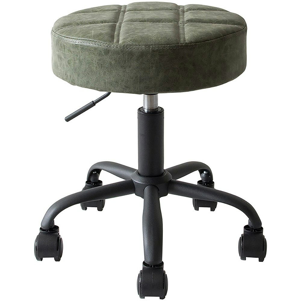 【返品種別A】□「返品種別」について詳しくはこちら□◆趣あるキルティング座面がおしゃれなラウンド昇降スツール『Efirica（エフィリカ）』。◆360度どこからでも座れるラウンドデザイン、クッション性に優れた座り心地、簡単昇降機能やキャスタ...