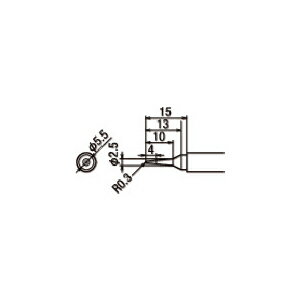 【返品種別B】□「返品種別」について詳しくはこちら□◆適合コテ:PX-201、PX-335、PX-338、PX342■　仕　様　■コテ先名称：R0.3mm質量：9g[PX2RTSB]アウトドア＞DIY・工具＞電子機器＞はんだ用品