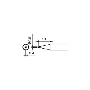 【返品種別B】□「返品種別」について詳しくはこちら□◆適合コテ:RX-80GAS■　仕　様　■適合コテ:RX-80GASヒーター一体式コテ先名称：W0.8mm質量：7g[RX80HRT08D]アウトドア＞DIY・工具＞電子機器＞はんだ用品