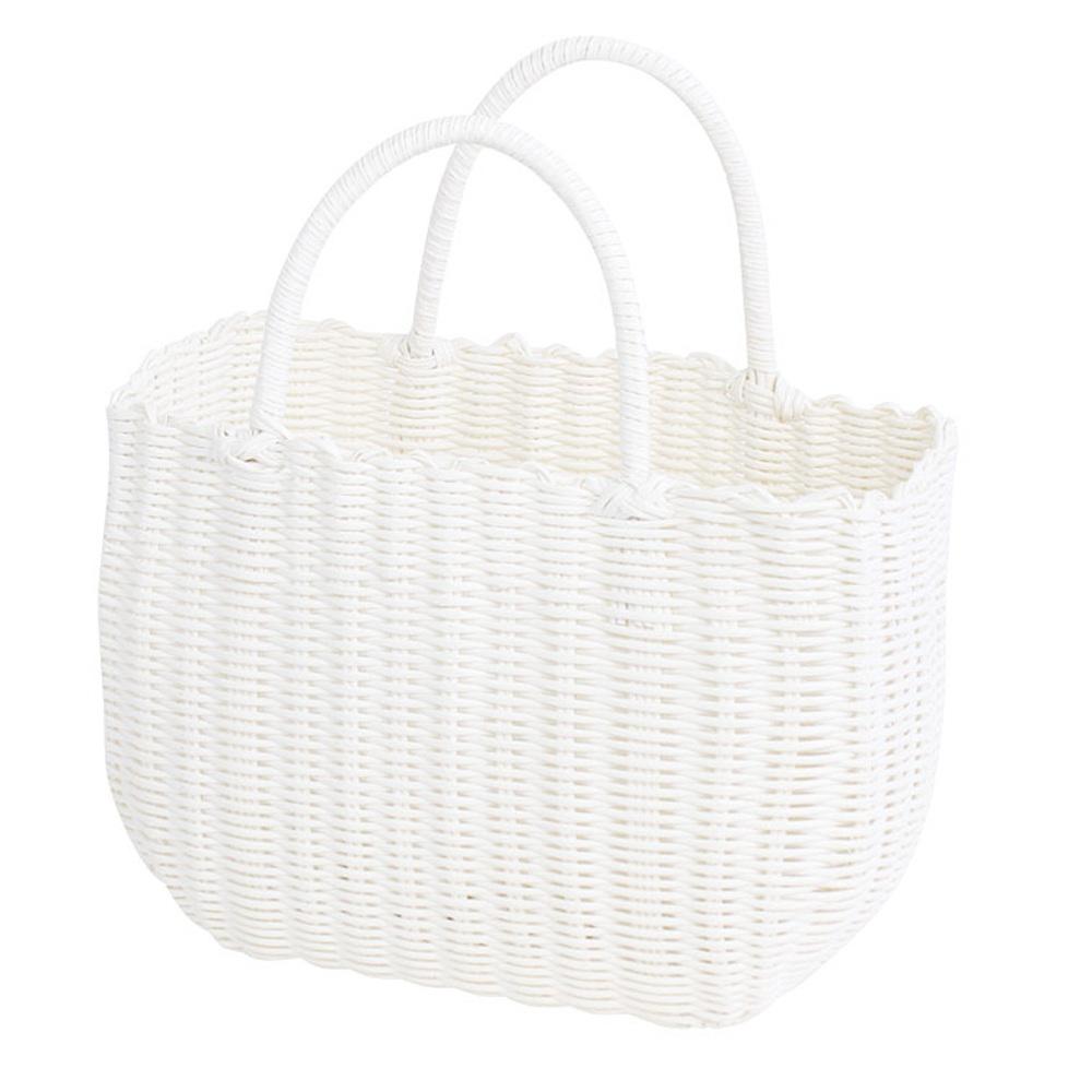 【返品種別A】□「返品種別」について詳しくはこちら□◆懐かしくて新しい！　カラフルなかごバッグ（ミドルサイズ）が新登場！　素材は艶のあるPP（ポリプロピレン）製。水に強く丈夫なので、普段のお買い物やアウトドアレジャーにぴったり。荷物がたくさ...