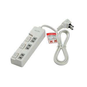 【返品種別A】□「返品種別」について詳しくはこちら□メーカー保証期間 1年◆ランプレス独立スイッチで省エネ性能を追求。◆スッキリ配線できるL型プラグ◆本体は衝撃に強い難燃性ABS樹脂採用。◆差込口は熱やトラッキングに強いユリア樹脂採用◆AC...