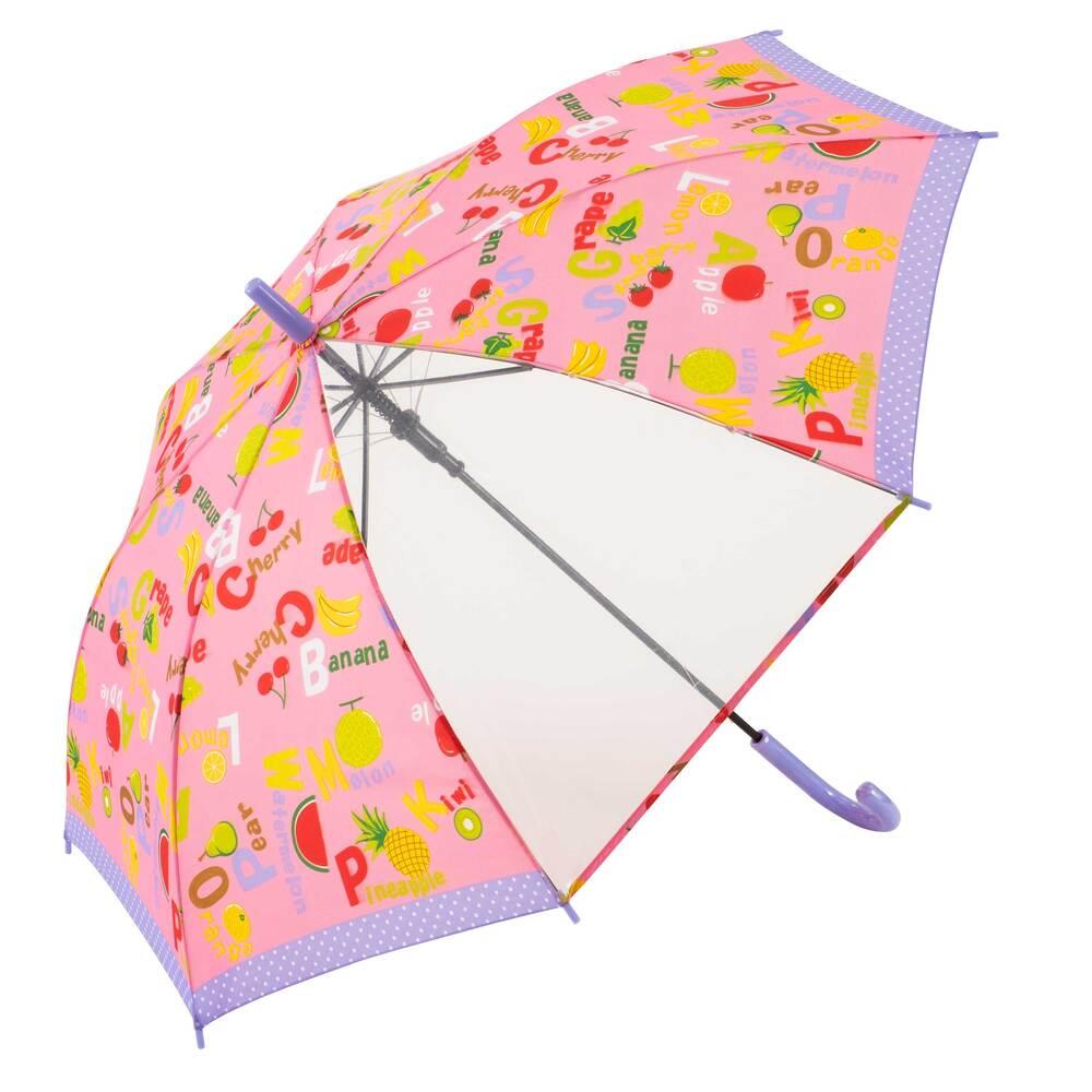 【返品種別A】□「返品種別」について詳しくはこちら□◆ポップな柄で雨の日も楽しく！　キッズ(ガールズ)用のジャンプ傘。親骨55cmタイプ。◆ワンタッチで開くタイプなのでスムーズに開閉が可能。◆傘生地は1コマが透明ビニール加工で前が見えやすい...