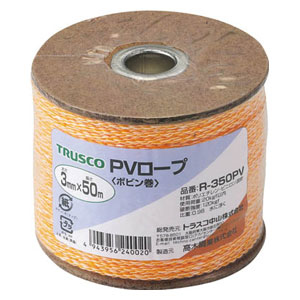 【返品種別B】□「返品種別」について詳しくはこちら□◆ポリエチレンにビニロンを混撚することで、耐摩耗性に優れ、作業に適した結びやすいロープです。◆軽包袋の梱包。◆建築現場の資材固定。■　仕　様　■ポリエチレン（PE）、ビニロンを混撚色：黄線...
