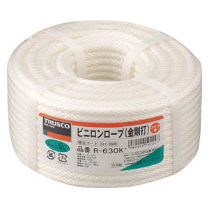 【返品種別B】□「返品種別」について詳しくはこちら□◆耐候性、耐久性に優れ、漁業用、陸上用などの幅広い分野で使われています。◆強度は3つ打に比べ30％程度低下しますが、しなやかで手触りが良く、キンク（ねじれ）しにくい扱いやすいロープです。◆...