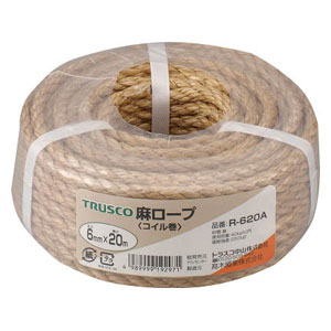 【返品種別B】□「返品種別」について詳しくはこちら□◆天然素材なので腐食し、土に還元されます。◆強度があり、摩擦に強いです。◆街路樹の結束。◆造園樹木の根巻き。■　仕　様　■麻（サイザル）色：茶線径（mm）：6長さ（m）：20包装形態：バン...
