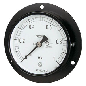 【返品種別B】□「返品種別」について詳しくはこちら□※画像はイメージです。◆ブルドン管の弾性変形（動き）を指針に伝える構造の圧力計で、構造が簡単なため取り扱いが容易です◆埋め込み型のため圧力導入口が裏側に設置されています◆JIS B 750...