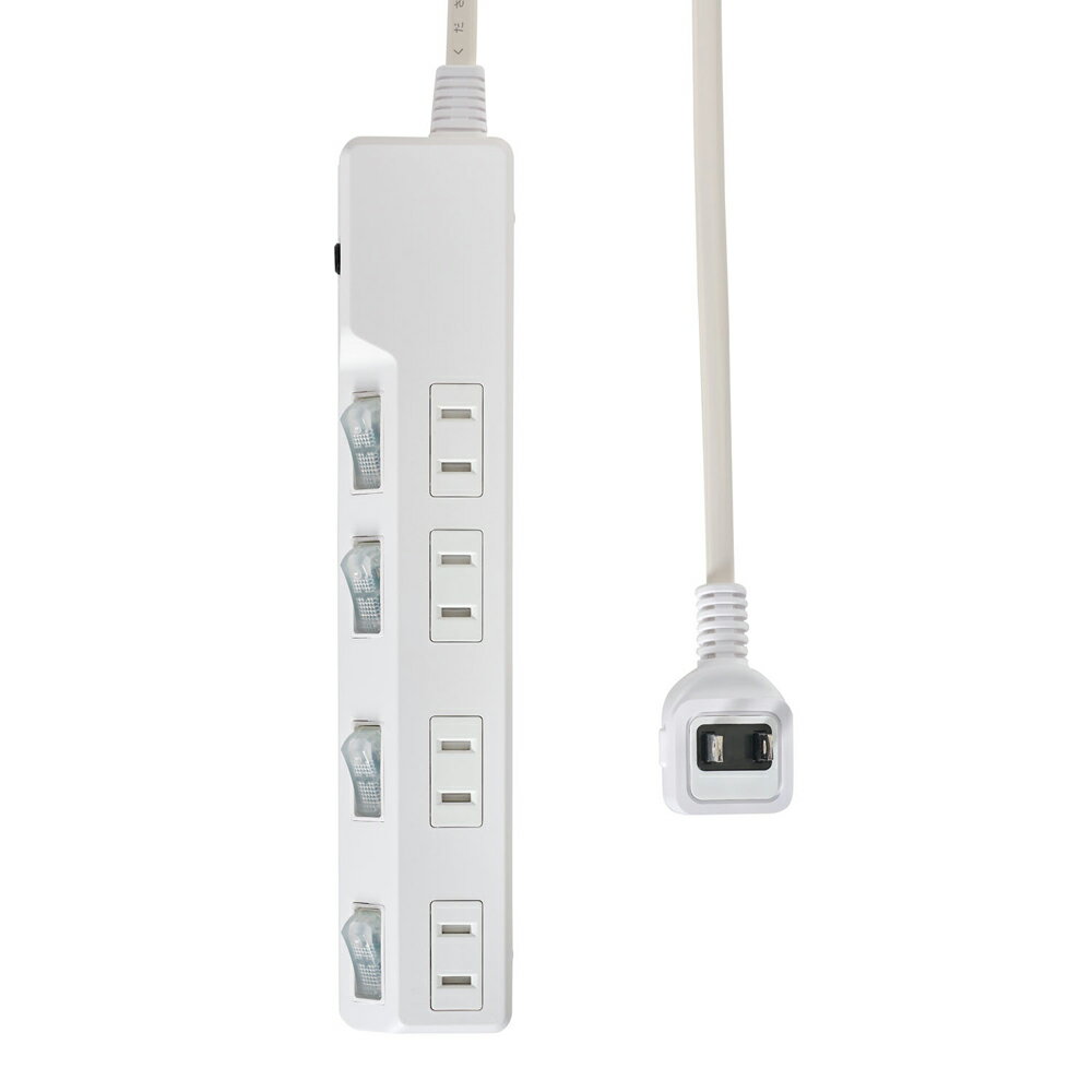 【返品種別A】□「返品種別」について詳しくはこちら□2025年04月 発売メーカー保証期間 1年◆LEDランプ仕様　独立スイッチ◆雷から接続機器を守る耐雷サージ付◆過電流を防止するブレーカー内蔵◆プラグに雷ガード表示LED付◆AC差込口はホ...