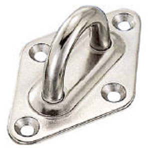 【返品種別B】□「返品種別」について詳しくはこちら□◆形状が菱形です。◆4ヵ所を止めるタイプです。◆壁面・床面・柱などに設置し、チェーン・ワイヤ・ロープの端末金具として。■　仕　様　■ステンレス（SUS304）D（mm）：5A1（mm）：3...