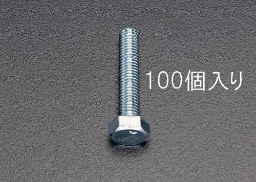【返品種別B】□「返品種別」について詳しくはこちら□※画像は代表画像です。※お届けする商品は「M10×50mm 六角頭全ねじボルト(100本)」です。◆並目ねじ。◆全ねじ。■　仕　様　■材質：鉄仕上：ユニクロメッキサイズ：M10×50ピッチ...