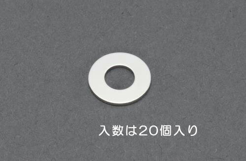【返品種別B】□「返品種別」について詳しくはこちら□※画像は代表画像です。※お届けする商品は「M6 平ワッシャー(真鍮/20枚)」です。◆平ワッシャーです。■　仕　様　■材質：真鍮(ニッケルメッキ)呼：M6内径×外径×厚み：6×13×1.0...