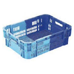 【返品種別B】□「返品種別」について詳しくはこちら□◆ネスティング（積み重ね）式2色コンテナです。◆収納効率が良く、空箱時場所を取りません。◆違う色を揃えるとネスティングして高さ1/2〜1/4になります。◆同じ色を揃えるとスタッキング（積み...
