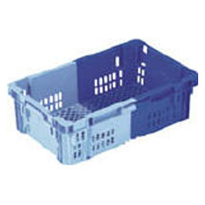 【返品種別B】□「返品種別」について詳しくはこちら□◆ネスティング（積み重ね）式2色コンテナです。◆収納効率が良く、空箱時場所を取りません。◆違う色を揃えるとネスティングして高さ1/2〜1/4になります。◆同じ色を揃えるとスタッキング（積み...