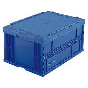 【返品種別B】□「返品種別」について詳しくはこちら□◆フタ付ですので収納した商品にホコリがつきにくく、また通い箱としても最適です。◆オールプラスチック製で解体・分別の必要がなく、リサイクルが可能です。◆収納時は約1/4の省スペースです。◆ホ...