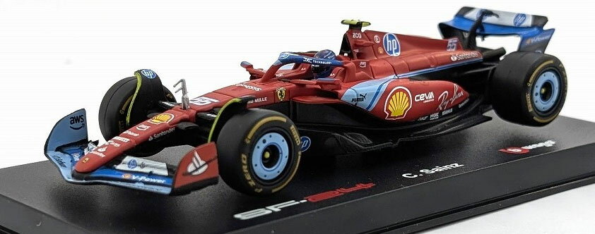 【返品種別B】□「返品種別」について詳しくはこちら□2025年11月 発売※画像はイメージです。実際の商品とは異なる場合がございます。【商品紹介】ブラゴ 1/43 フェラーリ SF-24 マイアミGP 2024 No.55 ドライバー付 ク...