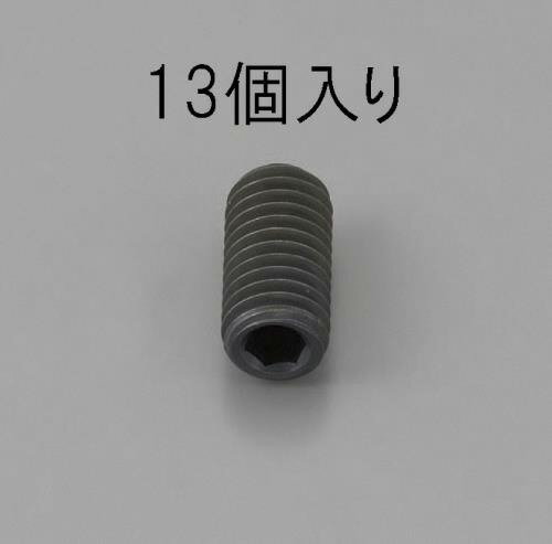 【返品種別B】□「返品種別」について詳しくはこちら□※画像は代表画像です。※お届けする商品は「M6×6mm 六角穴付止ねじ(クロメート/13本)」です。◆並目ねじ。■　仕　様　■材質：鉄(黒色クロメート)サイズ：M6×6ピッチ：1入数：13...