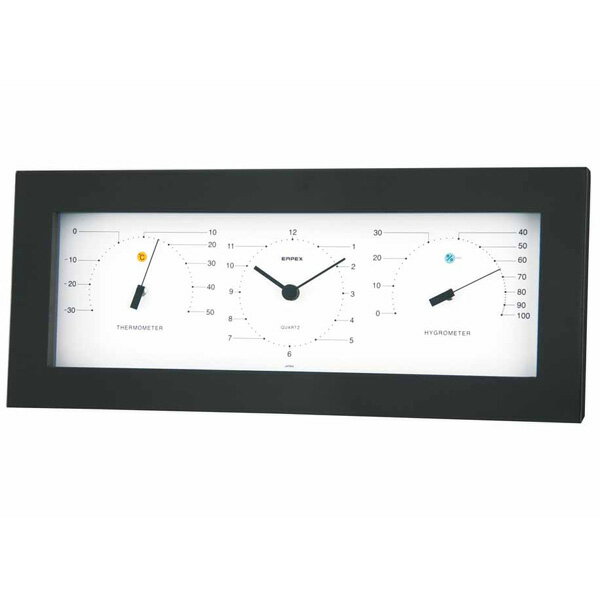 【返品種別A】□「返品種別」について詳しくはこちら□◆シンプルで気品ある温度計・時計・湿度計◆MONO温度計・湿度計　SIMPLE＆NOBLEMONO温度計・湿度計シリーズは白黒のモノトーンカラーで仕上げ、シンプルでモダンの中に気品を感じさ...